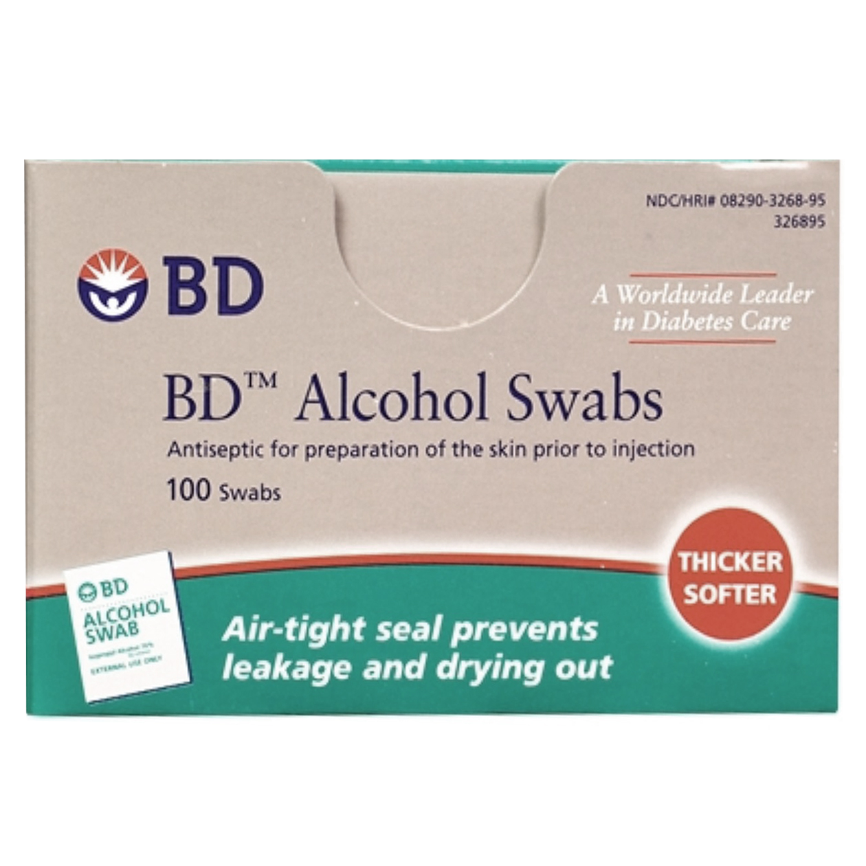 Alcohol Swab Pad, 100/Pk