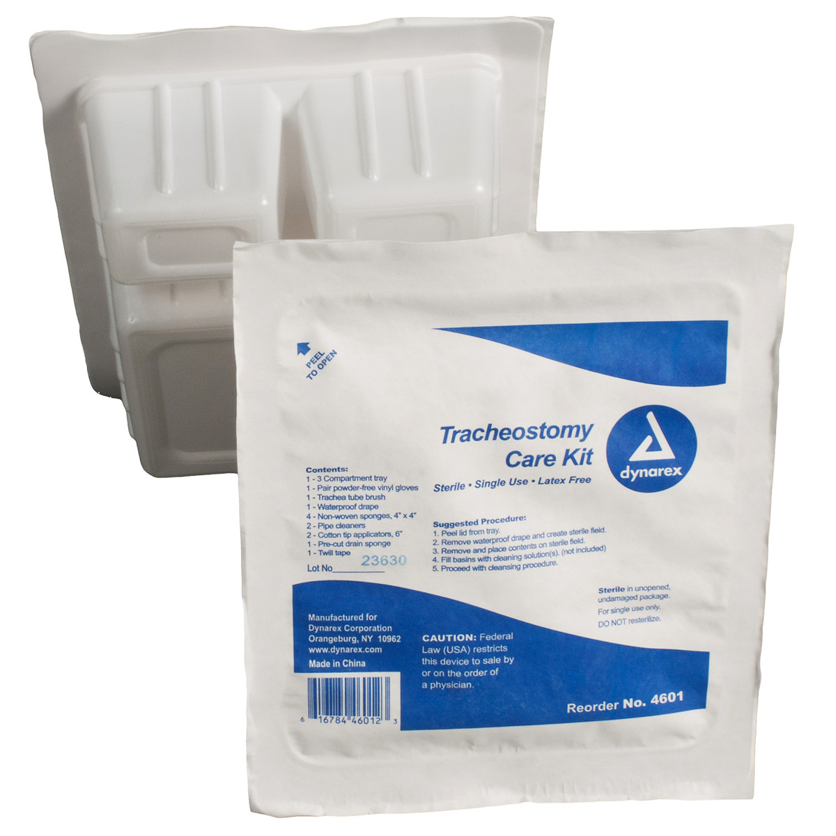 Tracheostomy Care Kit with Gloves, 20/Cs