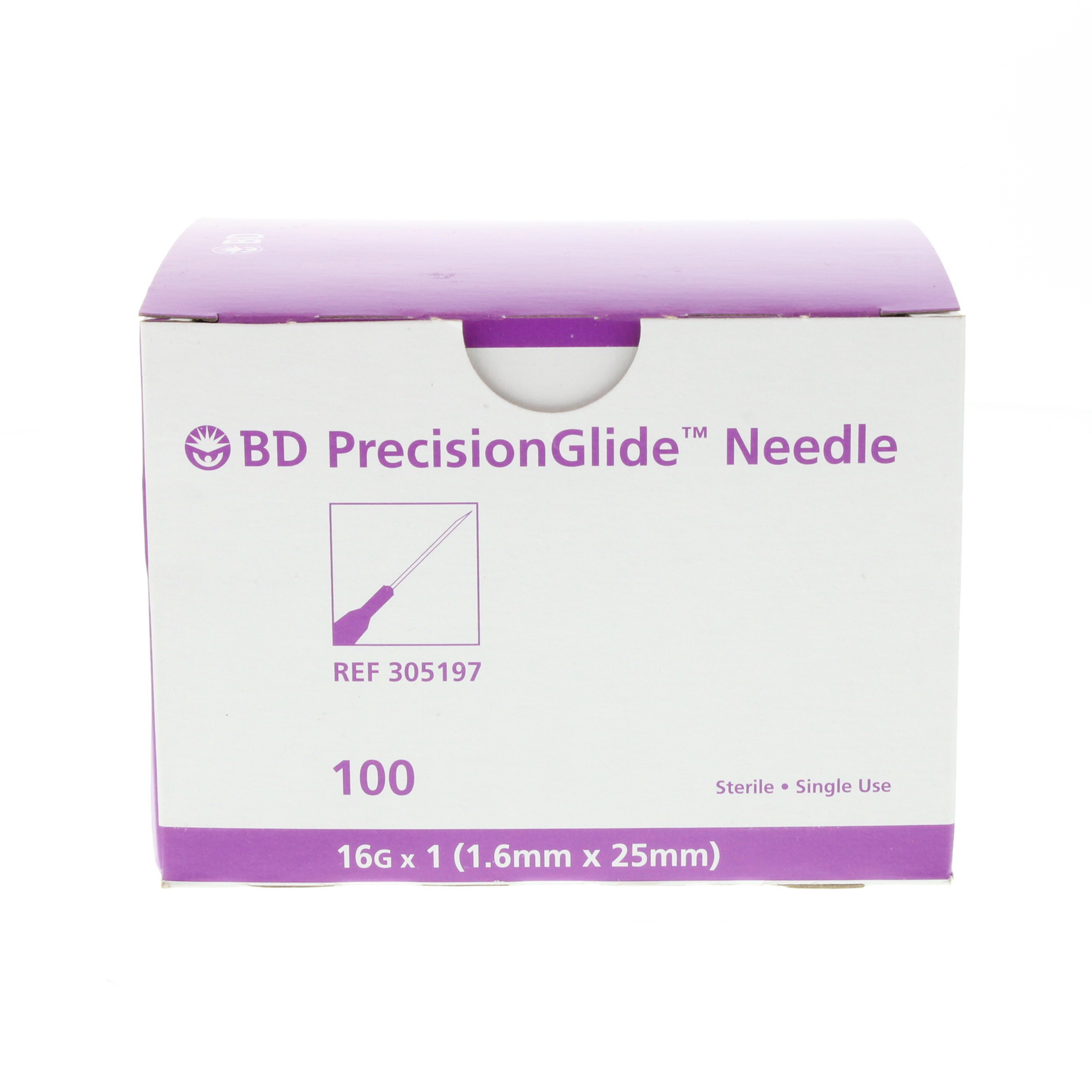 Hypodermic Needle 16G x 1" Regular Bevel, 100/Box | Dealmed Medical ...