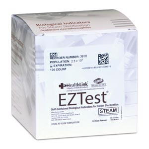Biological Indicator Eztest Steam Sterilization, 100/Bx | Dealmed ...