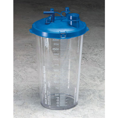 Suction Canister with Locking Lid 1200cc, Ea | Dealmed Medical Supplies
