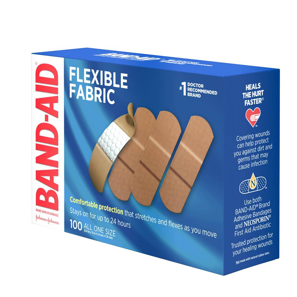 Bandage Adhesive Fabric Band-Aid Assorted, 100/Box | Dealmed Medical ...