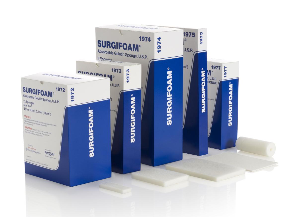 Surgifoam Absorbable Gelatin Sponge Size 12 - 7, 12/Box | Dealmed ...