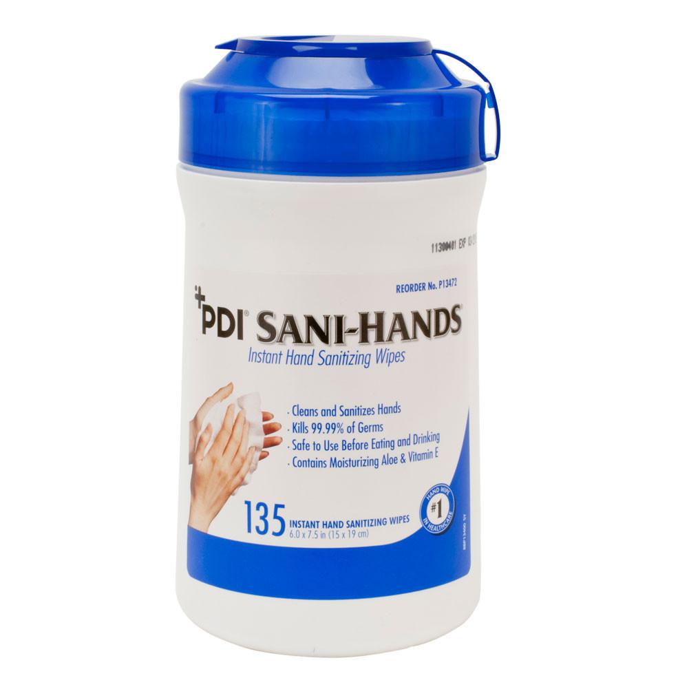 Hand Wipe Sanitizing Sani-Hands 6" x 7½" Medium, 135/Tb | Dealmed ...