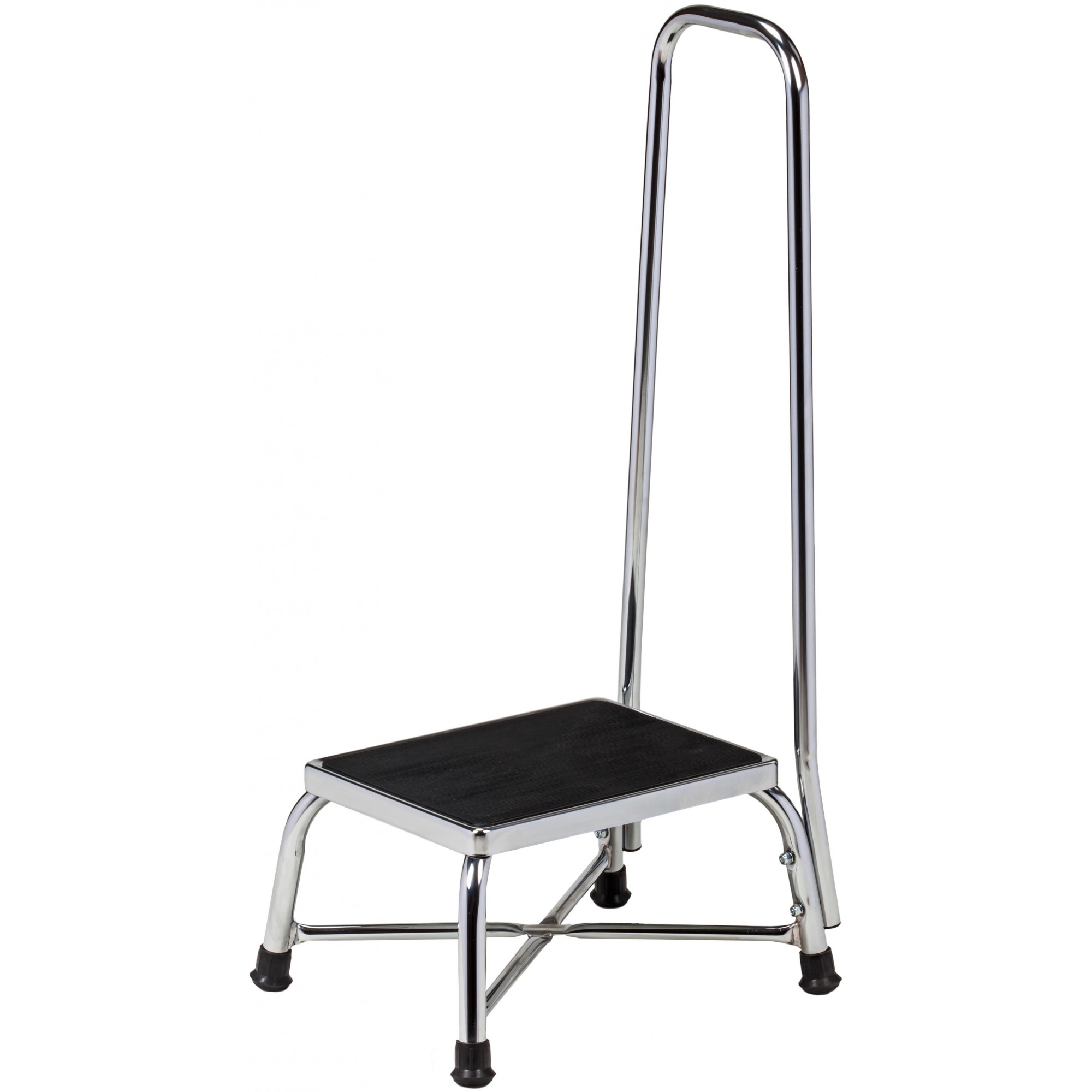 Clinton Industries Chrome Bariatric Step Stool with Handrail | Dealmed ...