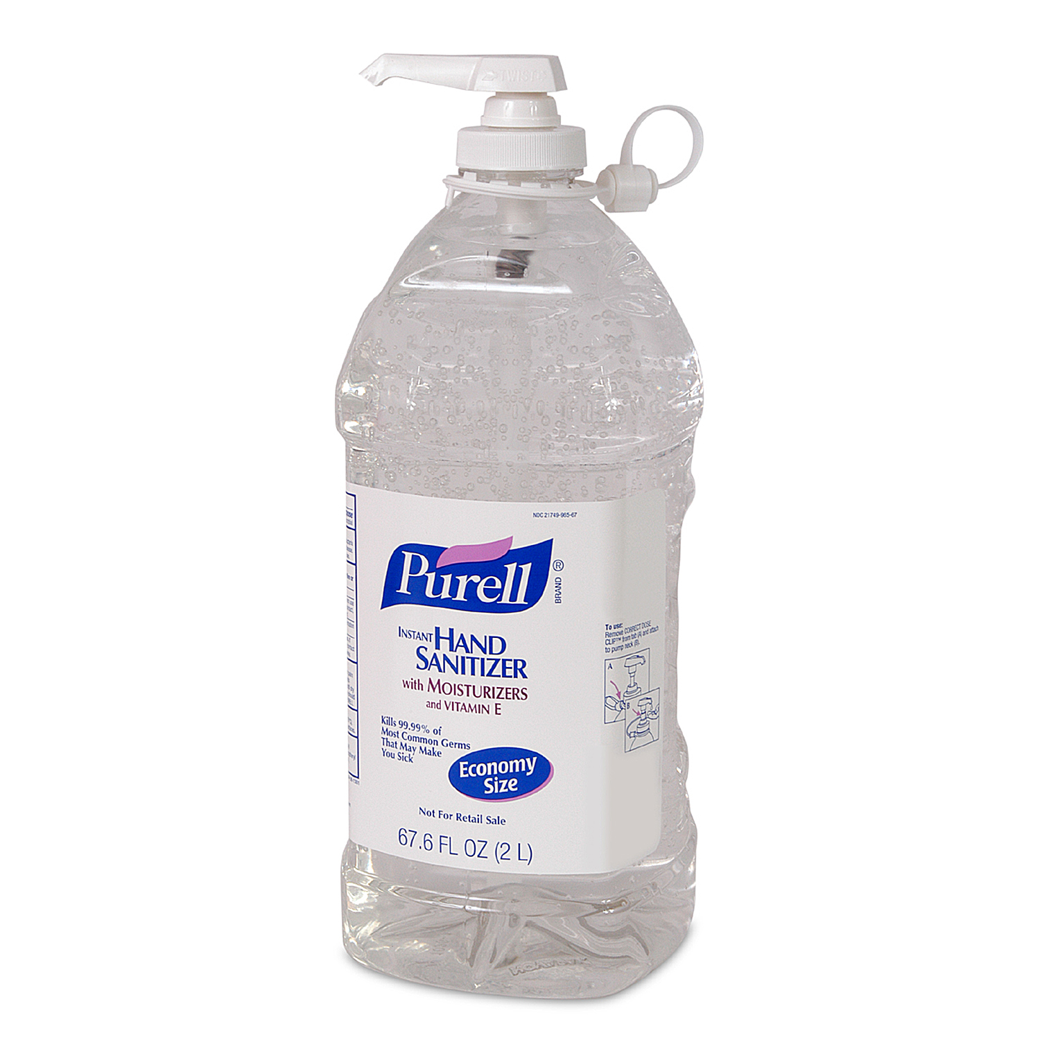 Hand Sanitizer Purell Original 2 Lt Pump, Ea | Dealmed Medical Supplies