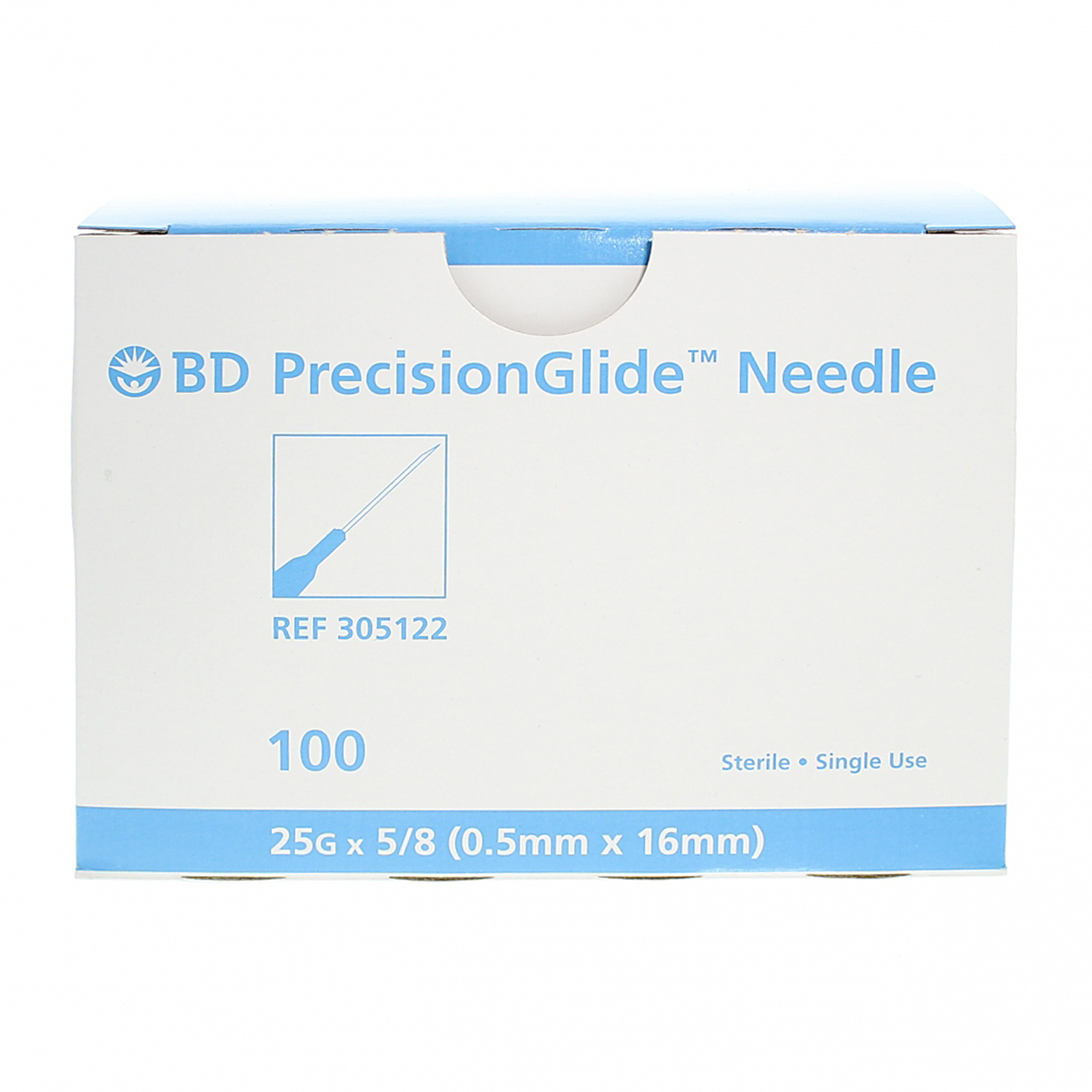Hypodermic Needle 25G x 5/8" Regular Bevel, 100/Box | Dealmed Medical ...