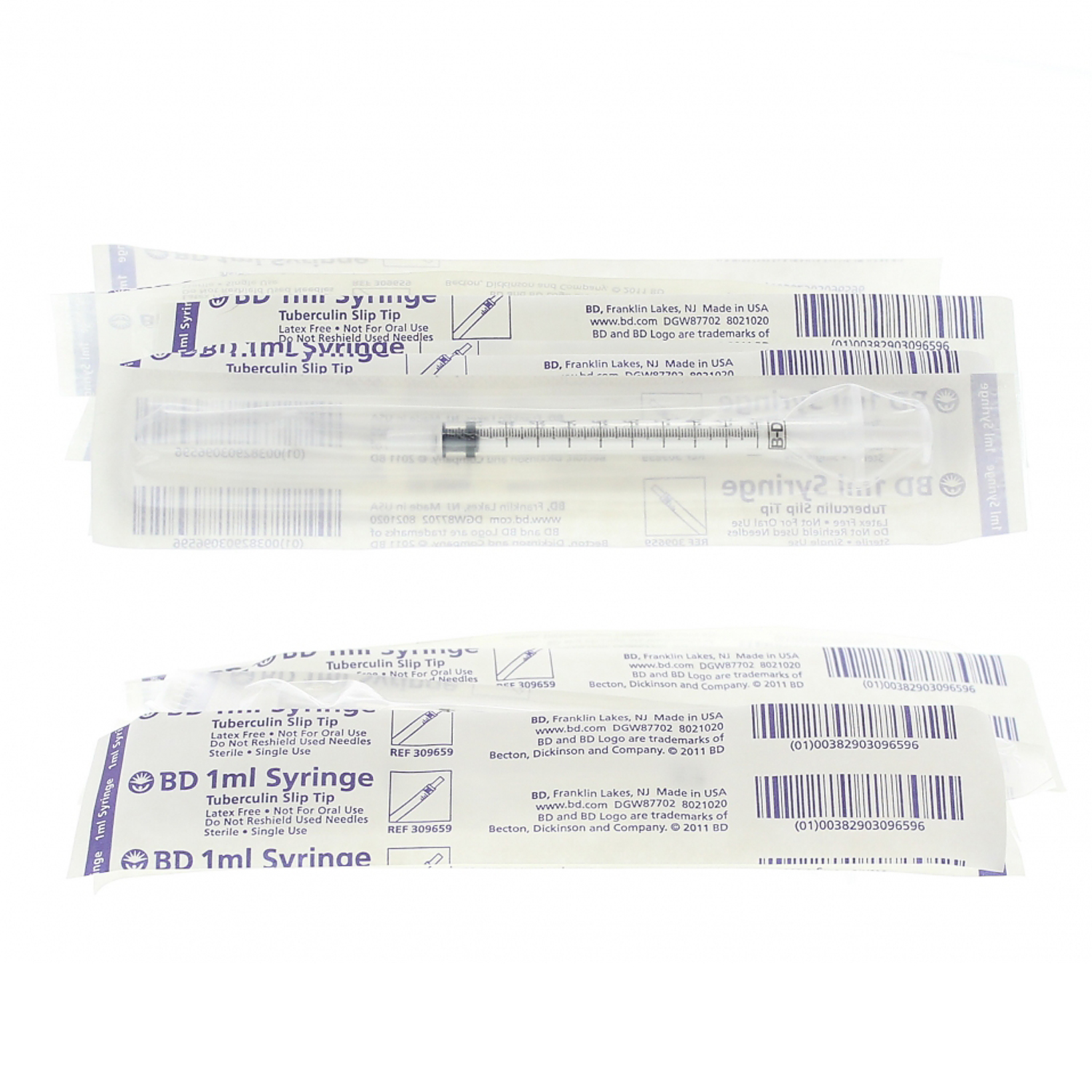 TB Syringe 1 mL Slip-Tip, 200/Bx