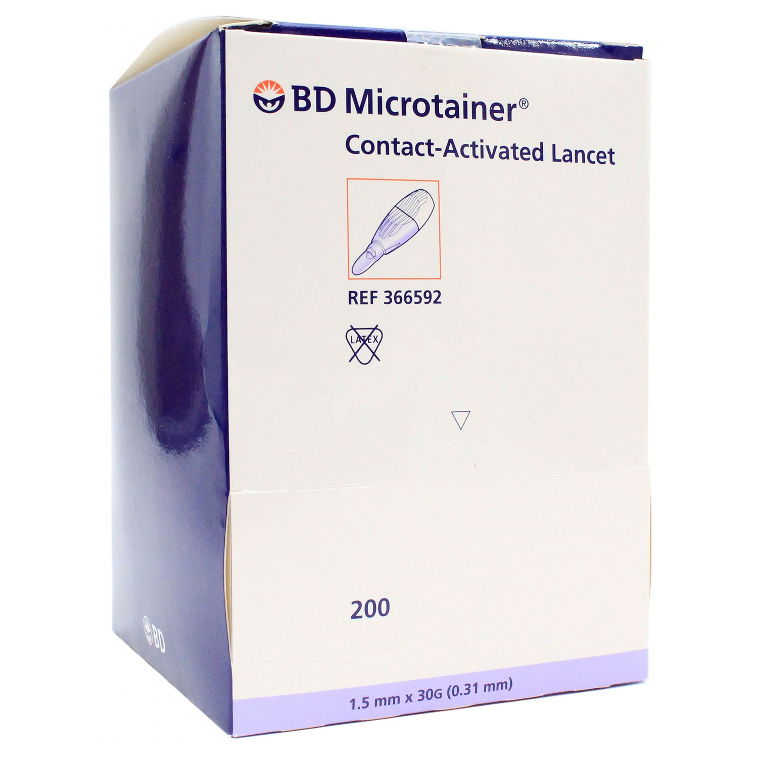 Lancet Microtainer Low Flow 30G x 1.5 mm Purple, 200/Bx | Dealmed ...