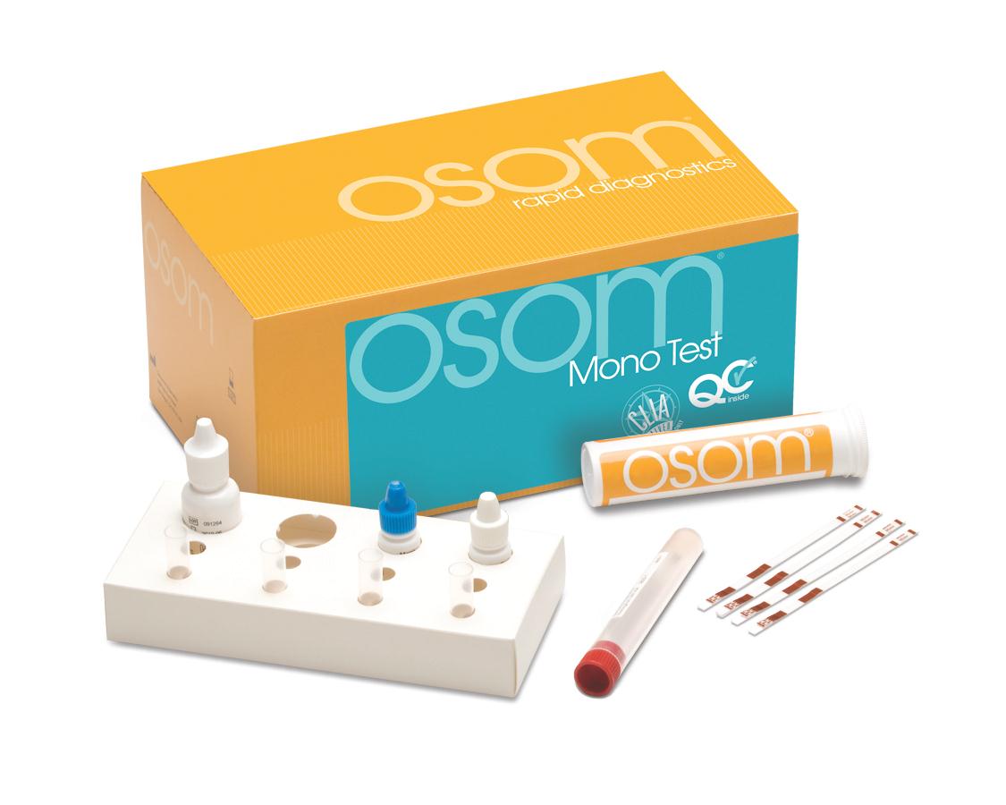 Mono Test Osom CLIA-waived, 25/Bx