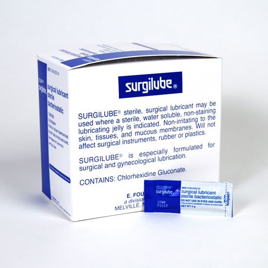 Surgilube Lubricant Foil Packs 3 gm x 144/Box