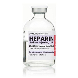 Heparin Sodium 30,000 Units/30 mL 1000 Units/mL 30 mL MDV, 25/Bx