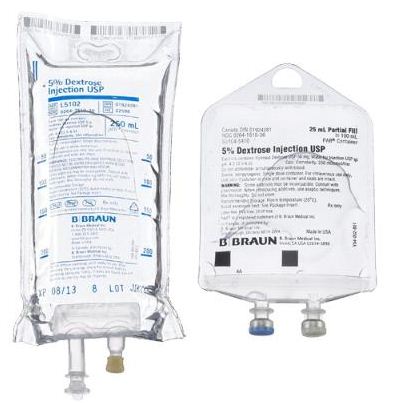 Dextrose 5% 500 mL Bag, Ea