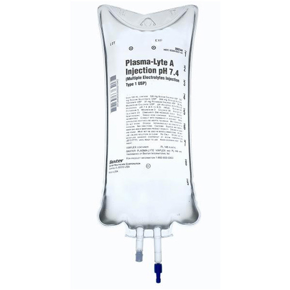 Plasma-Lyte A Injection pH 7.4 1000 mL Bag, Ea