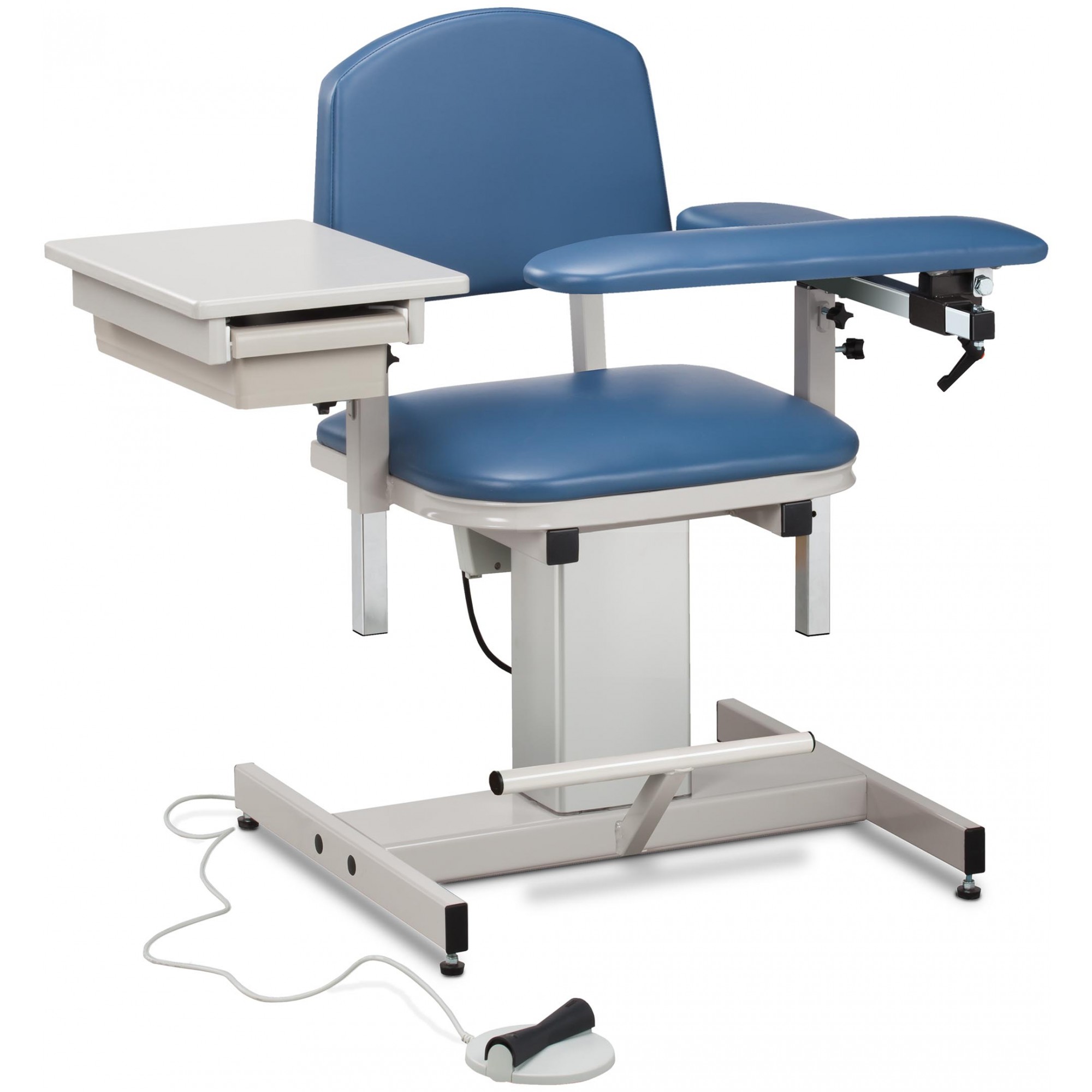 Power Blood Drawing Chair with Padded Flip Arm & Drawer | Dealmed ...