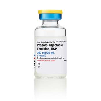 Propofol EDTA 200 mg/20 mL 1% 10 mg/ml 20 mL Vial, 10/Bx